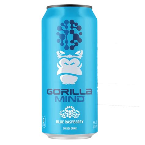 Gorilla Mind Blue Raspberry Energydrinkcity