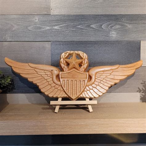 Army Aviation Master Wings Aviator Insignia 3d Carved Wall Decor Army Ts Army Master