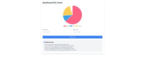 Pie Chart Component Free React Tailwind Component