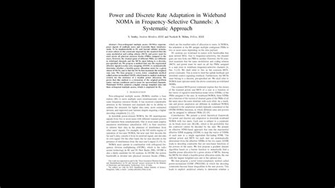 [sruthys Icc 2023 Paper] Power And Discrete Rate Adaptation In Frequency Selective Wideband