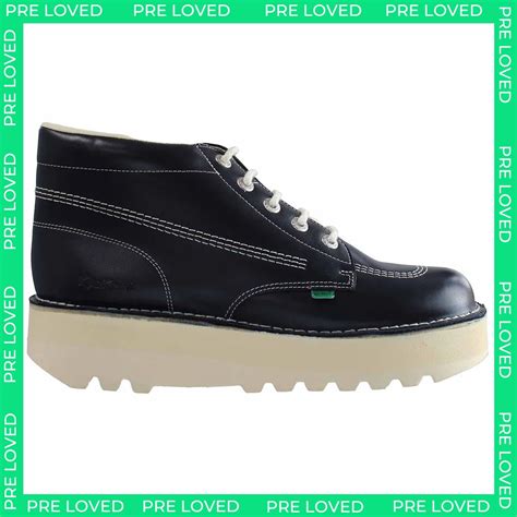 Kickers Hi Stack Platform Mens Navy Boots No Box Sport It First