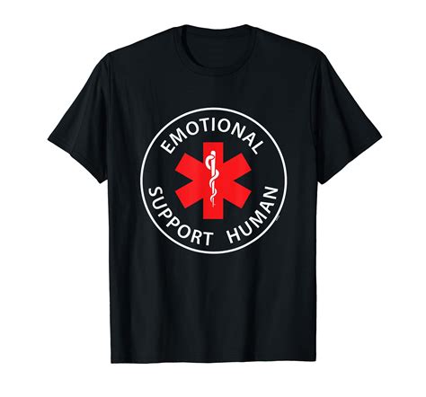 Emotional Support Human T Shirt Funny Humor Tee T Shirt