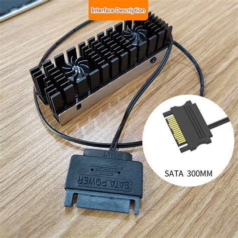 알루미늄 m2 2280 ssd 방열판 라디에이터 방열판 ssd pcie4 5 0 드라이브용 듀얼 13mm 냉각 팬 유지 냉각