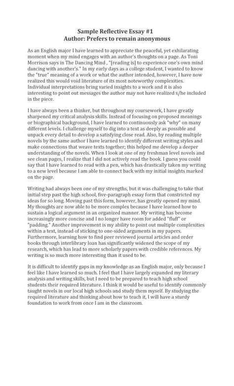 download reflective essay example 32 reflective essay examples essay