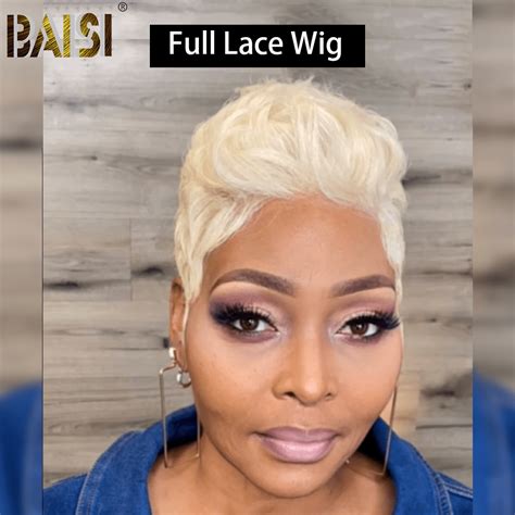 Baisi Blonde Full Lace Pixie Cut Wig Baisi Hair