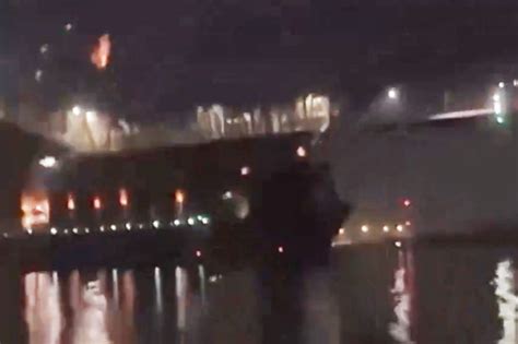 Baltimore S Key Bridge Falls Down After Ship Hits It Mass Casualty
