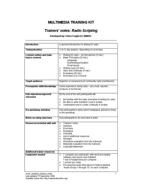 Radio Scripting Pdf Farc Screenplay