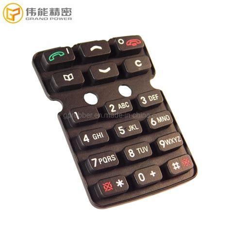 Customized Silicone Keypad Mobile Phone Spare Parts Press Button For Cell Phone Mobile Phone