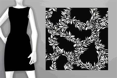 섬유 및 벽지 패턴 인쇄 가능한 디지털 일러스트레이션 작업 플로랄 프린트 디자인 프리미엄 벡터