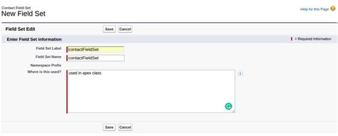 How To Create And Use Fieldset In Salesforce Webner Blogs Elearning
