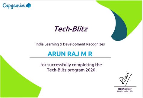 Arun Raj M R On Linkedin Aceyourcareer Lifeatcapgemini