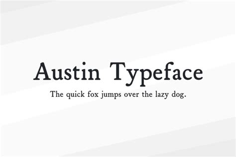 Austin Typeface Font Download Free