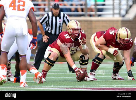 Massachusetts Us 18th Oct 2014 Boston College Eagles Center Andy Gallik 59 And Boston