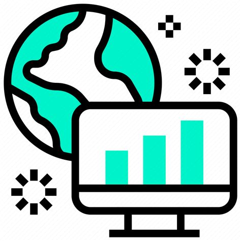 Analytic Computation Data Global Icon Download On Iconfinder