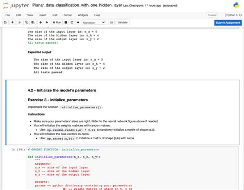 Wrong Shape For W1 In Course 1 Week 3 Exercise 3 Neural Networks And