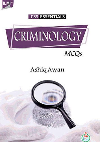 Css Essentials Criminology Mcqs Book Bazar Online