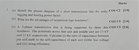 Solved A Sketch The Phasor Diagram Of A Short Chegg
