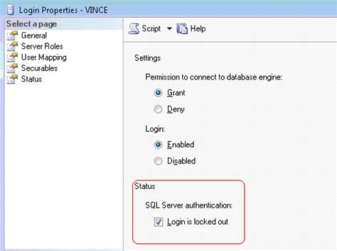 USING SQL SERVER ACCOUNT LOCKOUT FEATURE Special Topic SA