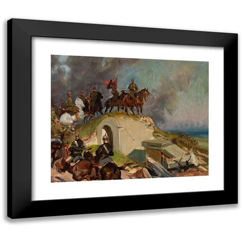 Wojciech Kossak 18x15 Black Modern Framed Museum Art Print Titled