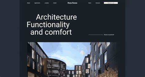 Roza Rossa — Real Estate Website On Behance