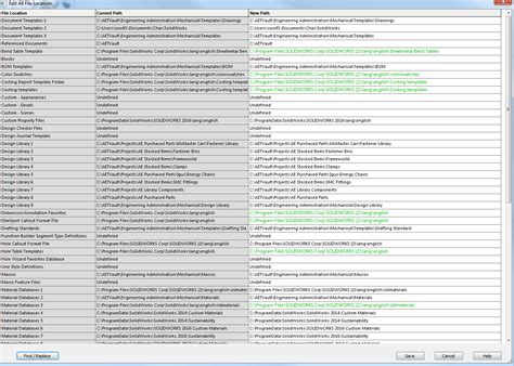 Edit All System Option For File Locations In Solidworks Computer