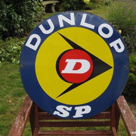 Dunlop Sp Double Sided Enamel Sign Auto History Signs Ltd