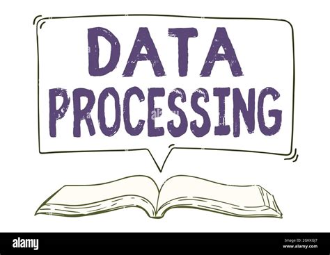 Sign Displaying Data Processing Business Approach Collection And Manipulation Of Items Of Data