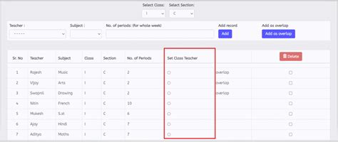 Babe Timetable Software Online For CBSE ICSE India