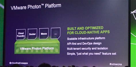 VMware Previews VSphere Integrated Containers And Photon Platform Enterprise IT World