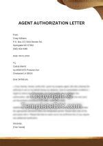 Agent Authorization Letter Sample With Examples Word