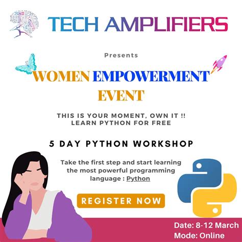 Women Python Skills Techamplifiers Pythonworkshop