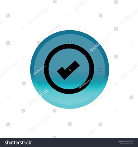 Approve Blue Round Button Approve Button Stock Vector Royalty Free