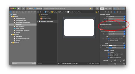 Swift How To Set Corner Radius For An Element Inside Xib File Stack