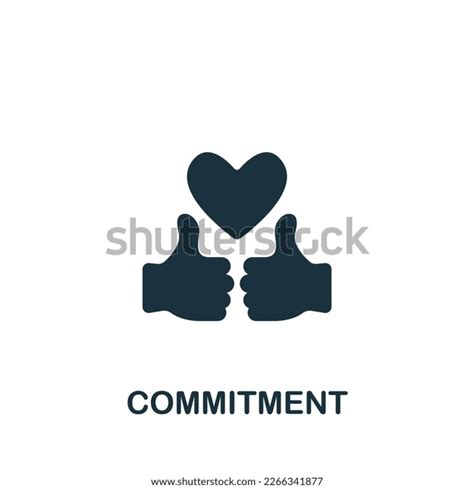 Commitment Icon Monochrome Simple Sign Performance Stock Vector Royalty Free 2266341877
