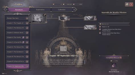 Appendix Weekly Mission Quest Chapter 10 Throne And Liberty