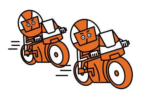 오토바이 레이서 레이싱의 일러스트 무료 일러스트 소재집 Kukukeke