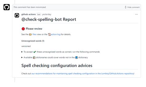Pr Comments Dont Always Get Collapsed If Spelling Errors Are Fixed