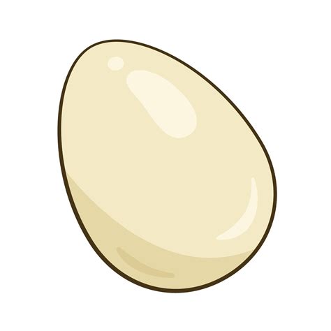 White Chicken Egg Cartoon 25377301 Vector Art At Vecteezy