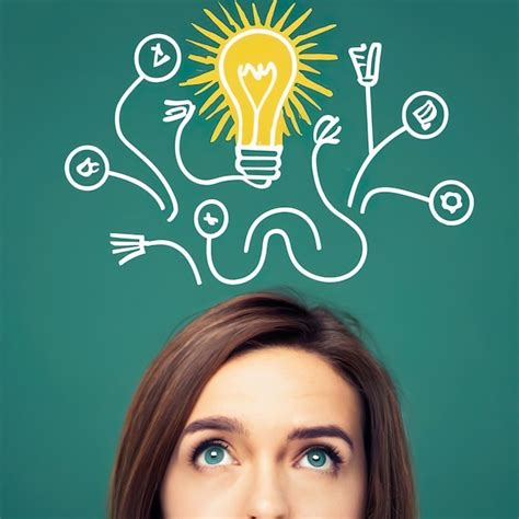 Premium Photo Brainstorming Concept With A Light Bulb Generative Ai