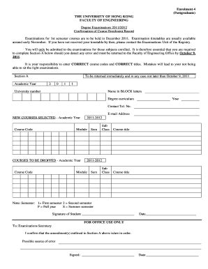 Fillable Online Engg Hku Enrolment Faculty Of Engineering The University Of Hong Kong