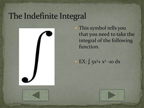 PPT The Indefinite Integral PowerPoint Presentation Free Download ID