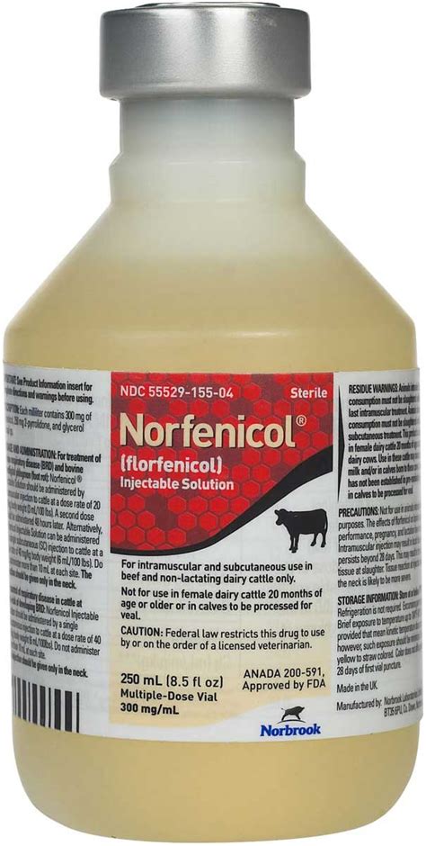 Valley Vet Norfenicol Florfenicol Solution For Beef And Non Lactating Dairy Cattle Norbrook