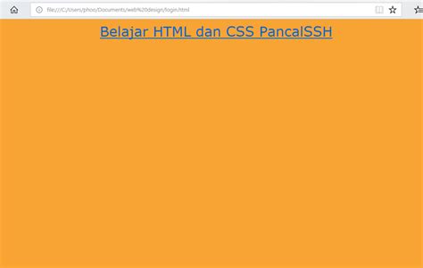 Cara Menggabungkan HTML Dengan CSS Terbaru PancalSSH