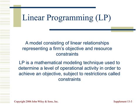 Linear Programming Free Power Point Slide Presentationppt