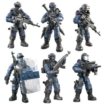 Call Of Military Duty Mini Swat Soldiers Figures Army Weapons Building