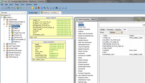 User Defined Properties In Sql Developer Data Modeler