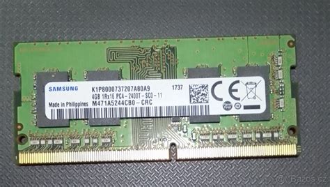 Samsung Ddr4 4gb 2400mhz Notebook Hodonín Bazoš Cz