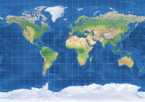 Toblers Variant 1 Of Miller Cylindrical Compare Map Projections