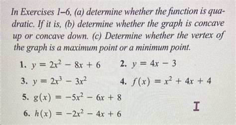 solved a a in exercises 1 6 a determine whether the