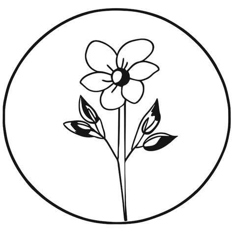 Flowers Vector Illustration Doodle Line Art Premium AI Generated Vector